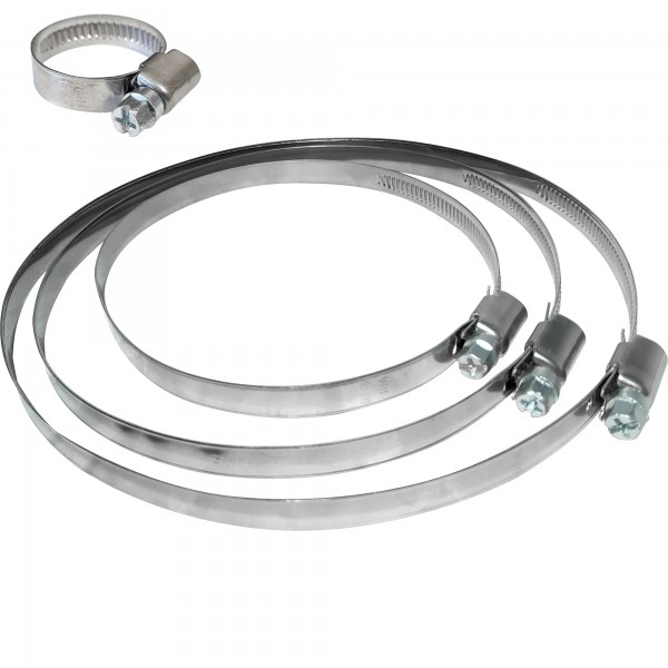 Schlauchschelle DIN 3017 Bandbreite 9 mm Edelstahl W2-Qualität | Verbindungsstücke und ...